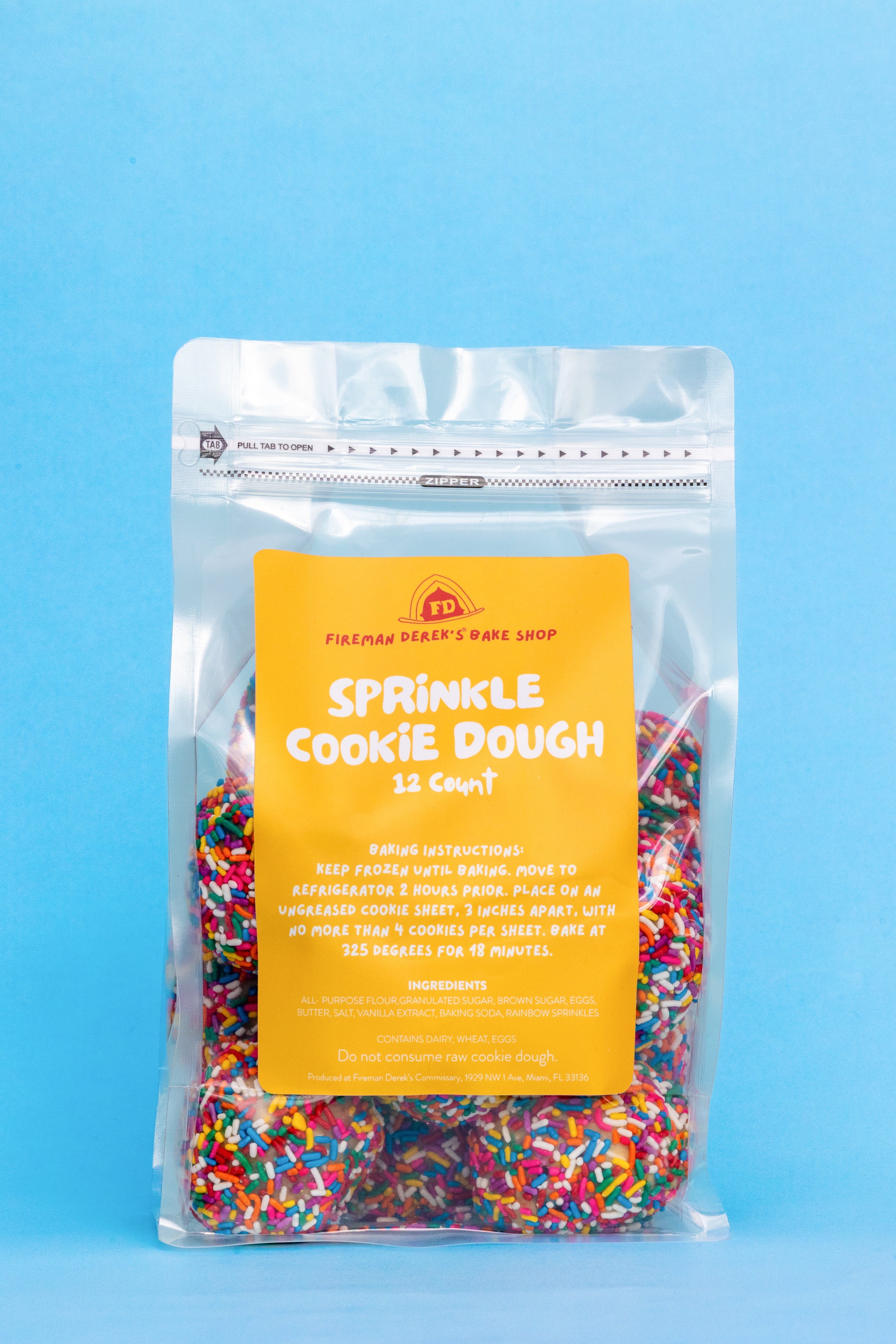 Sprinkle Cookie Dough- Dozen Pack – Fireman Derek's Bake Shop